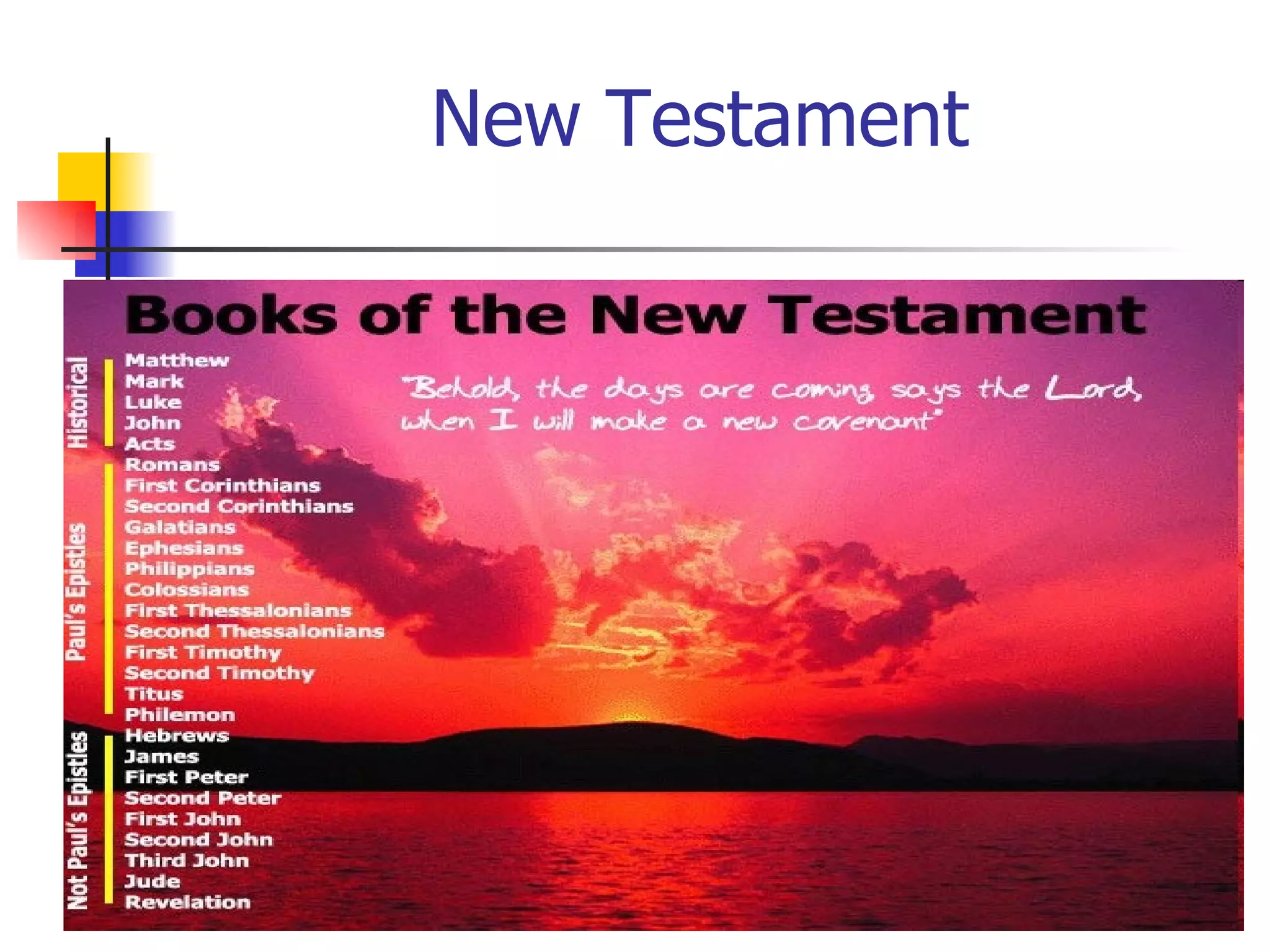 New Testament Acts Of The Apostles | PPT