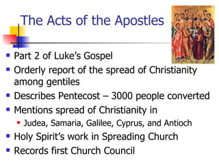 New Testament Acts Of The Apostles | PPT