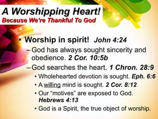 New Testament Worshippers | PPT