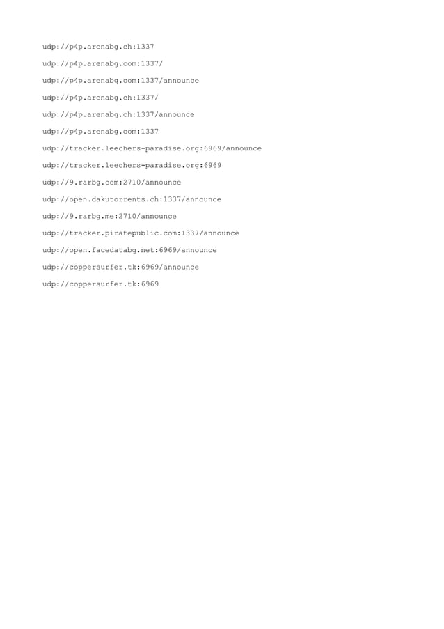 torrent trackers | PDF