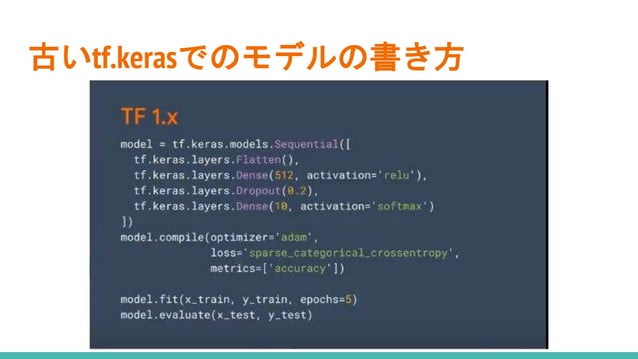 New tf.keras | PPT
