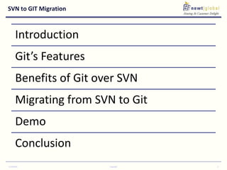 Webinar : SVN to GIT Migration | PPTX