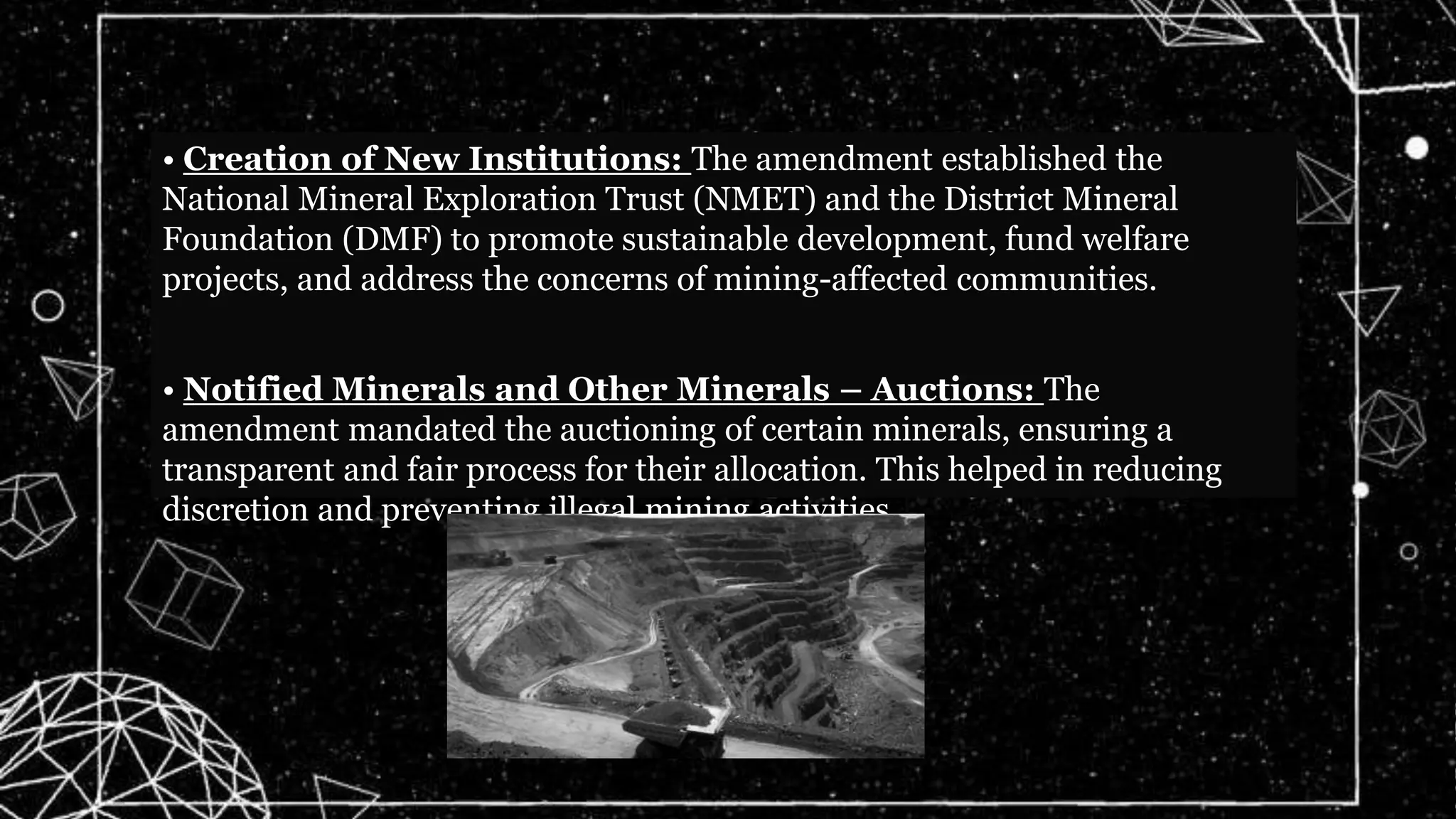 THE MINES AND MINERALS ACT, 1957 environmental law | PPTX