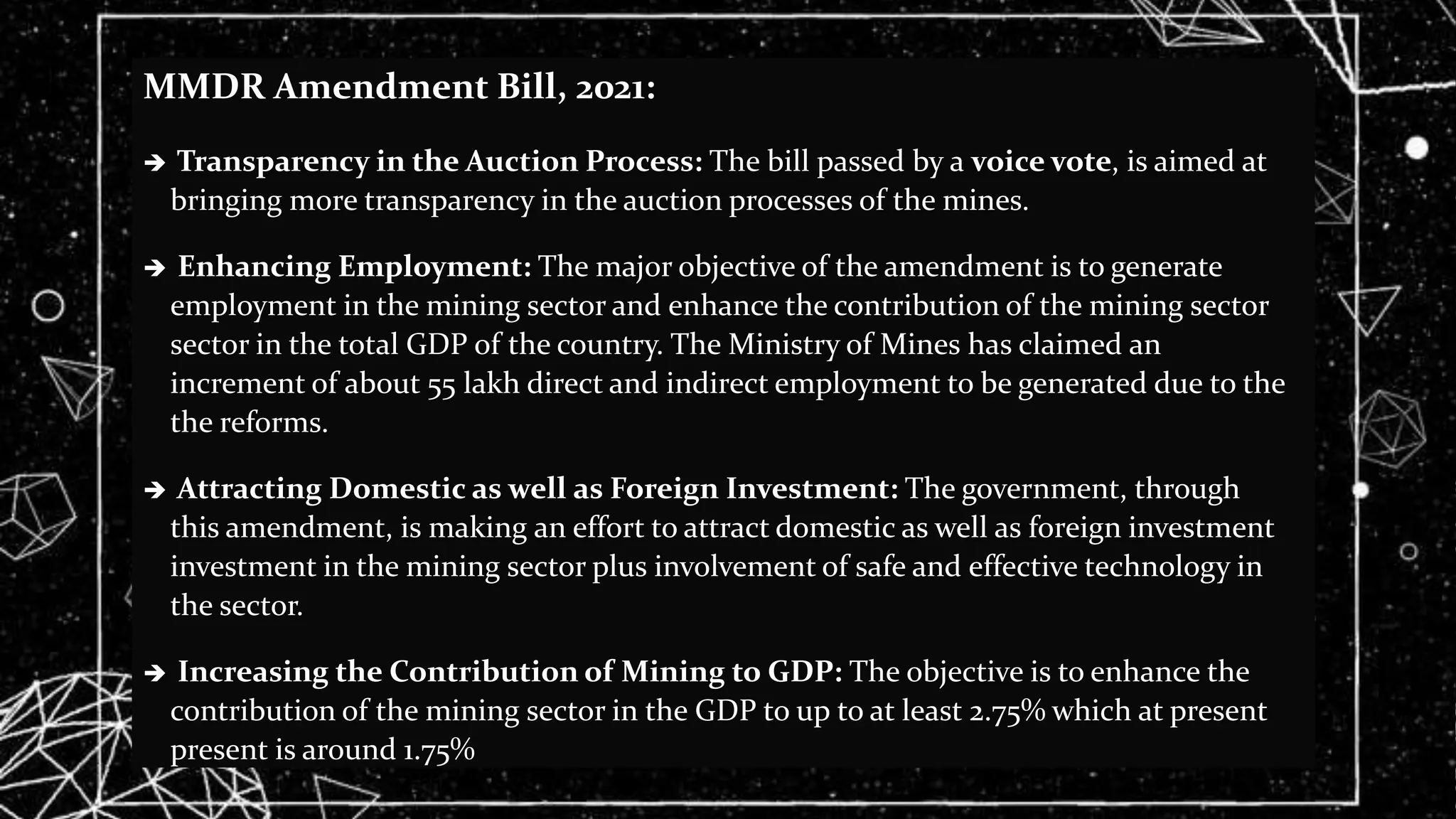 THE MINES AND MINERALS ACT, 1957 environmental law | PPTX