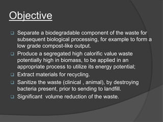 New thermal techniques of waste disposal | PPTX