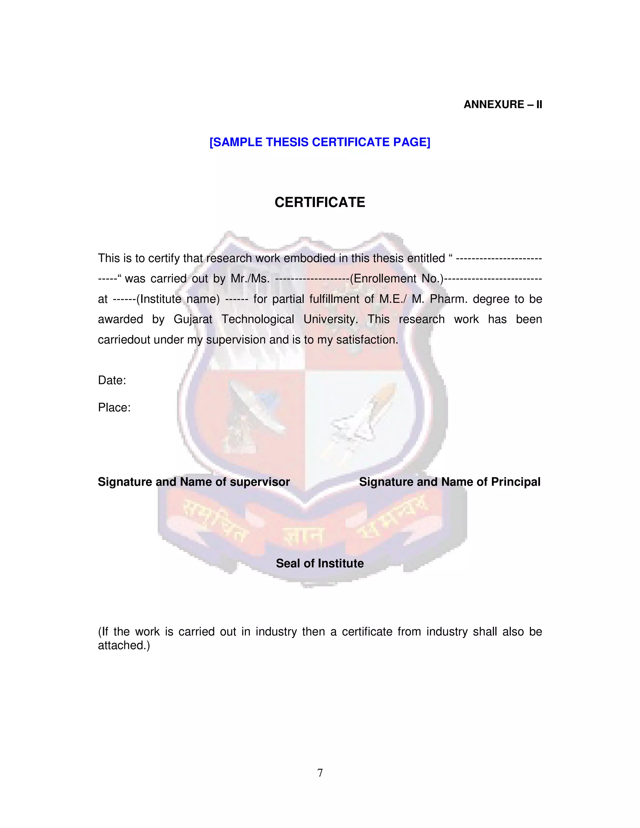 New thesis guideline | PDF