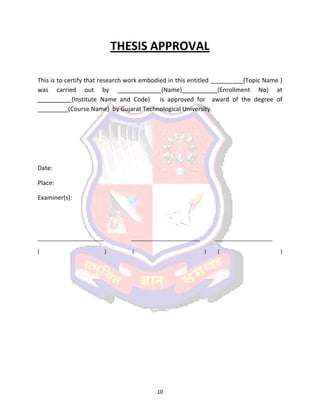 New thesis guideline | PDF