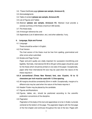 New thesis guideline | PDF