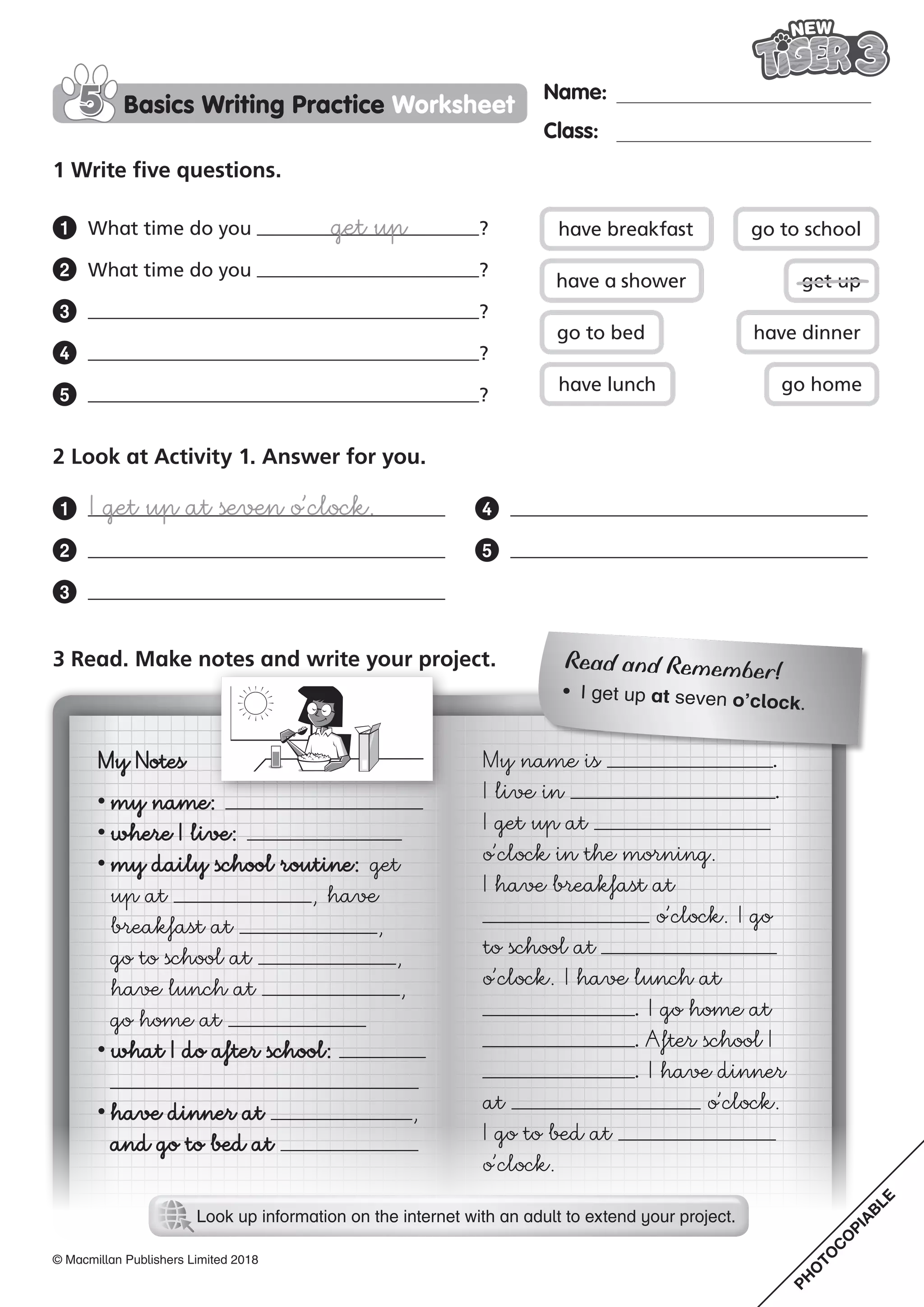 New tiger3 u5_basicswritingpractice | PDF