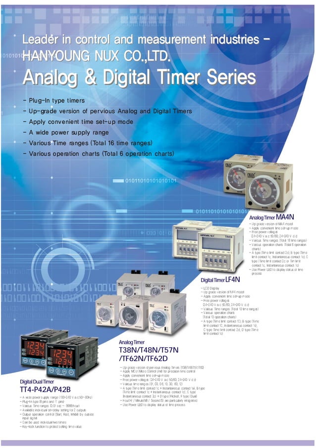 Timer analógicos - Hanyoung NUX(www.nammisa.com) | PDF