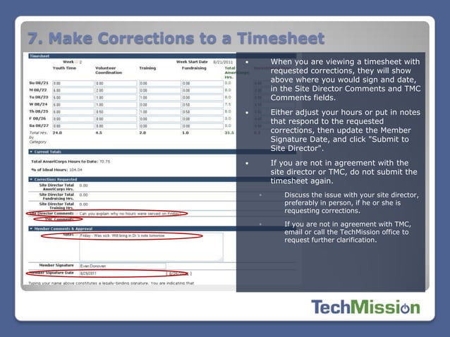 TechMission Corps Timesheet Process for Members | PPTX | Internet ...