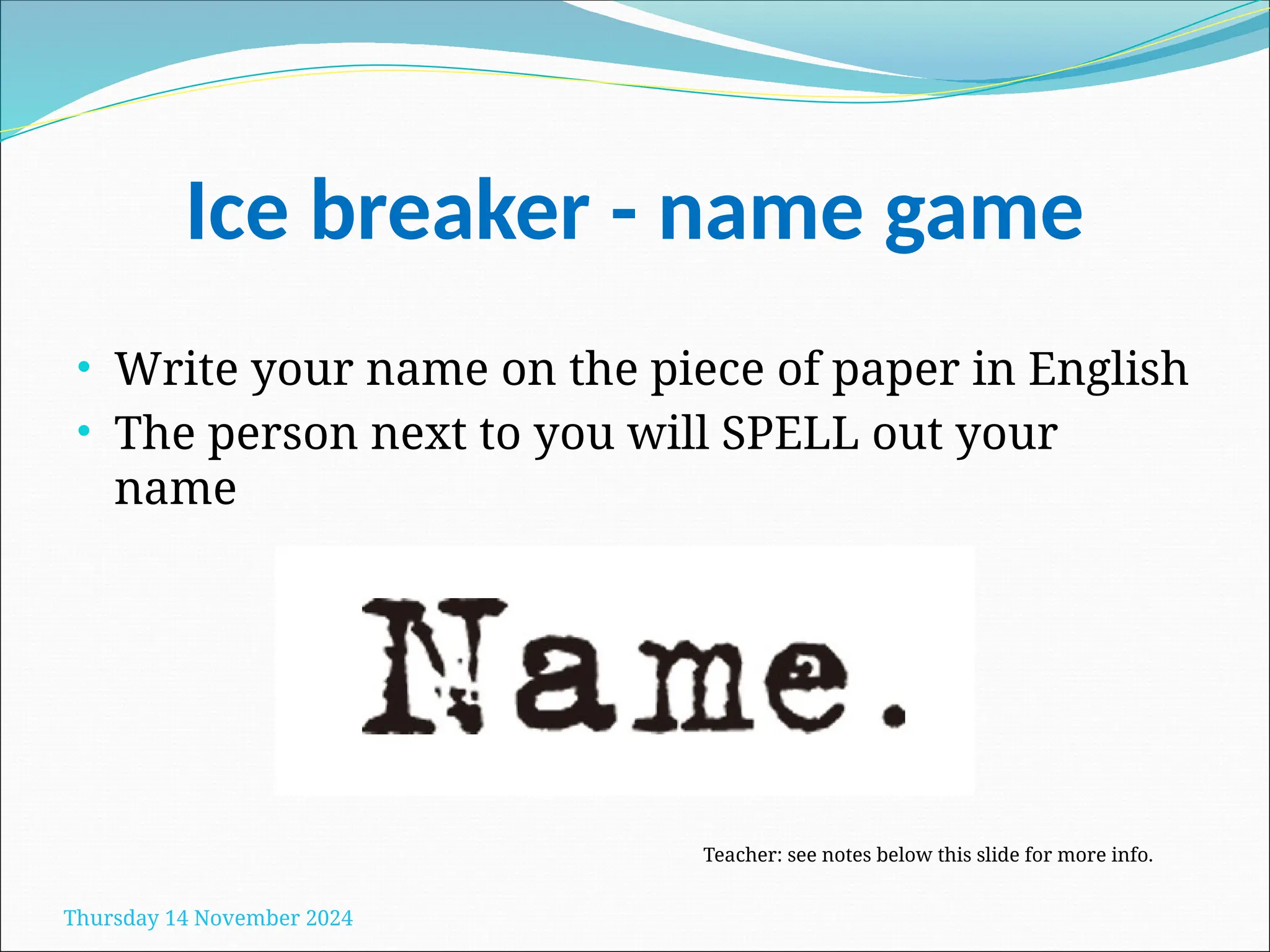 New to ESOL with Alphabet for new learners.pptx