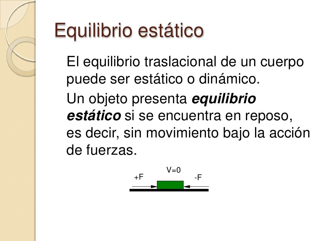 Equilibrio Traslacional Y Equilibrio Rotacional