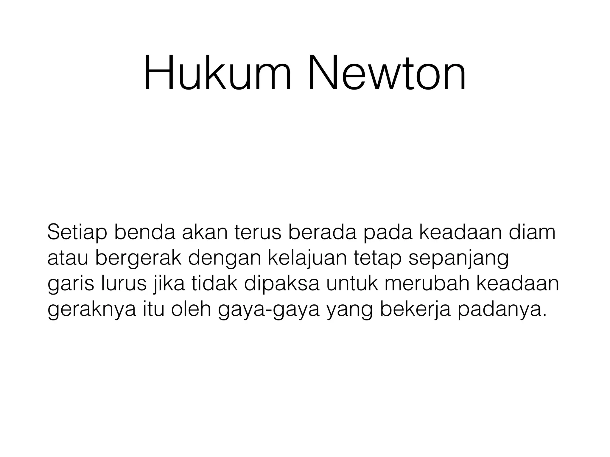 Hukum Newton | PPT