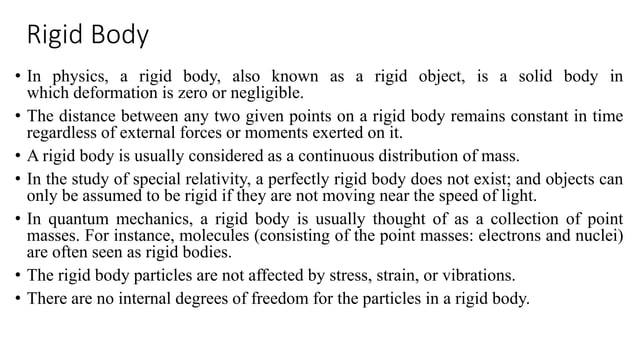 Newton-Euler's Law of Rigid body motion.pptx | Physics | Science