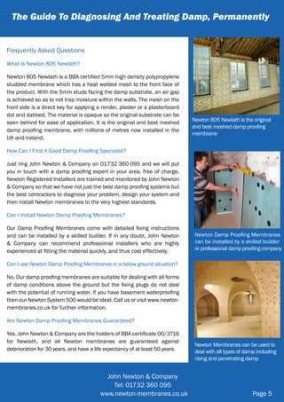 Newton membranes how-totreatdamp_oct2012 | PDF | Indoor Environmental ...
