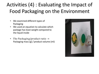 Food Packaging , Self Cooling Container , IDM10 | PPTX