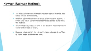 Newton raphson method | PPT