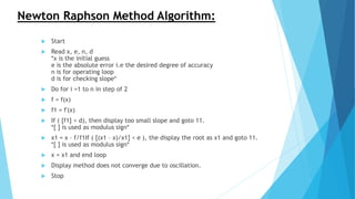 Newton raphson method | PPT