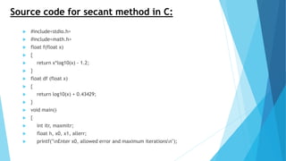 Newton raphson method | PPT