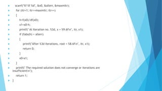 Newton raphson method | PPT