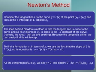 NEWTON RPHSON METHOD WITH CALCULATOR TUTORIAL | PPT