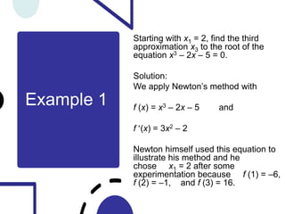 NEWTON RPHSON METHOD WITH CALCULATOR TUTORIAL | PPT