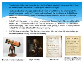 Newton and his universal theory of gravitation | PPTX | Physics | Science