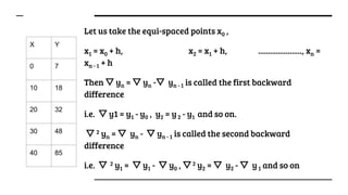 Newton backward interpolation | PPTX