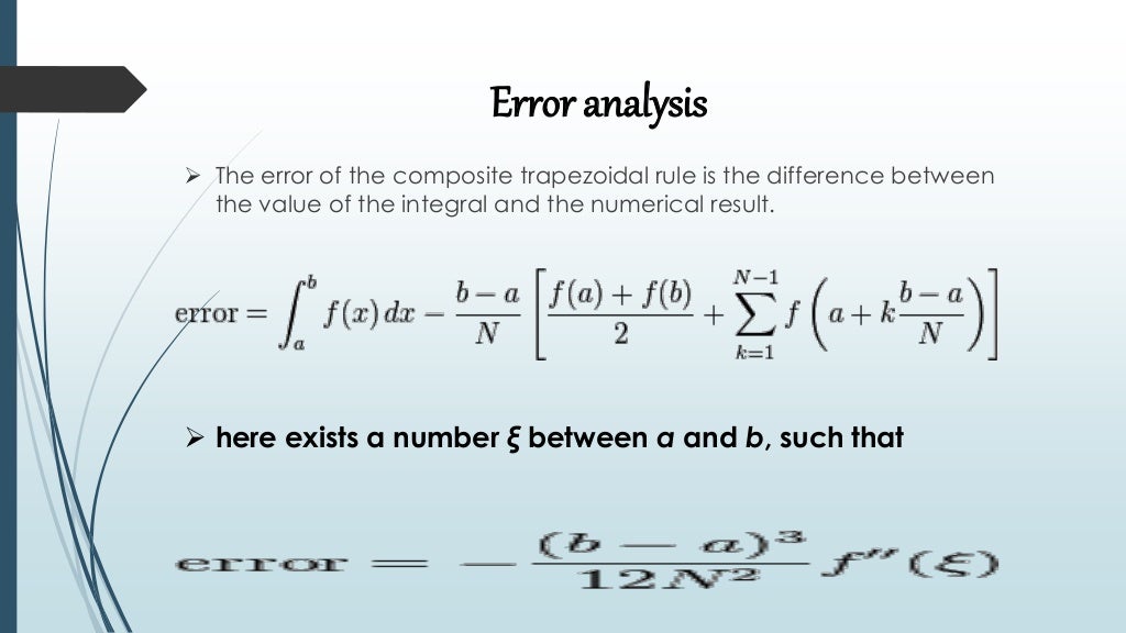 Newton cotes integration method