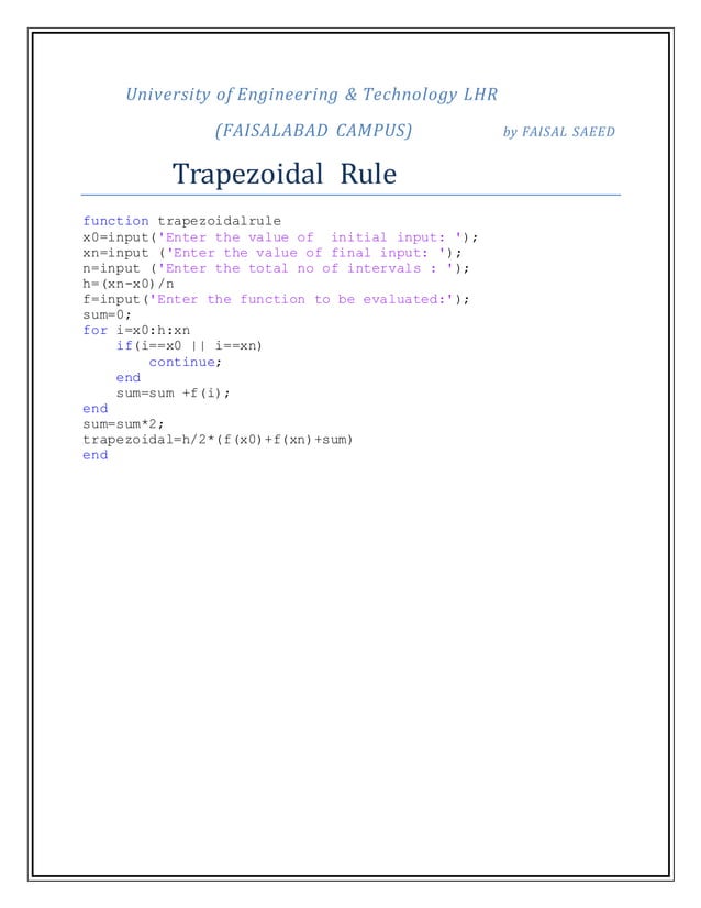 Newton cotes method | PDF
