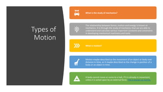 Newton's law and type of motions | PPT