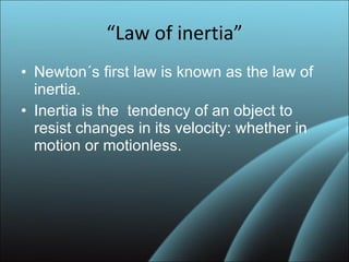 Newton First Law Of Motion | PPT