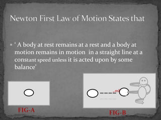 Newtonfirstlawofmotion 200819070513( fon) | PPTX
