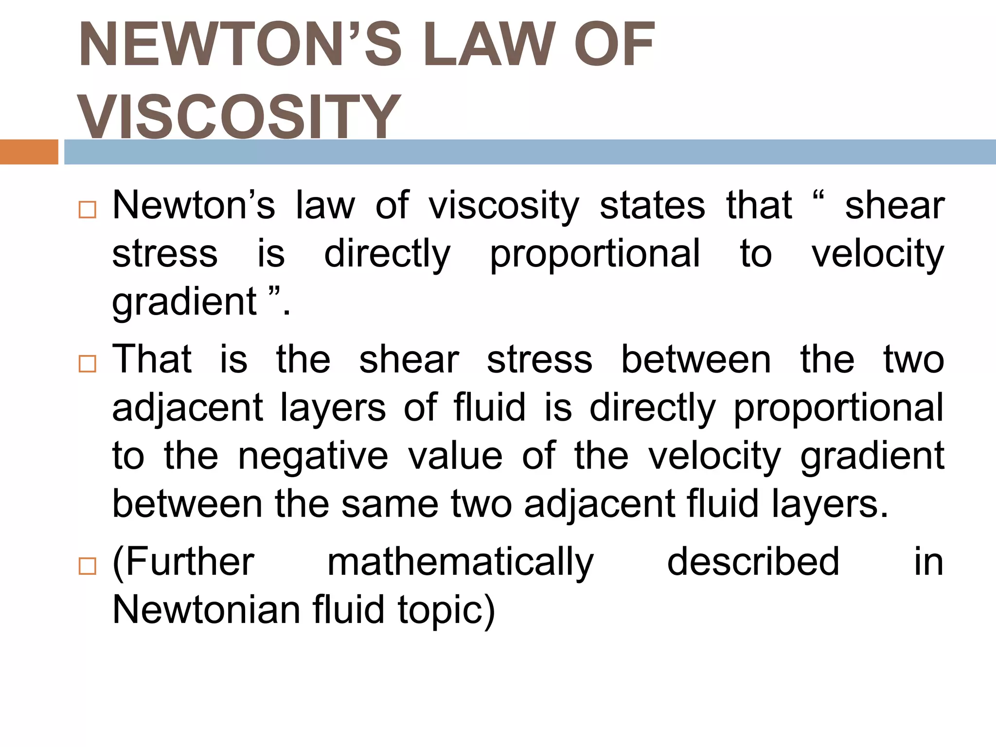 Newtonian and non newtonian fluids | PPTX
