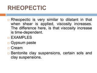 Newtonian and non newtonian fluids | PPTX | Chemistry | Science