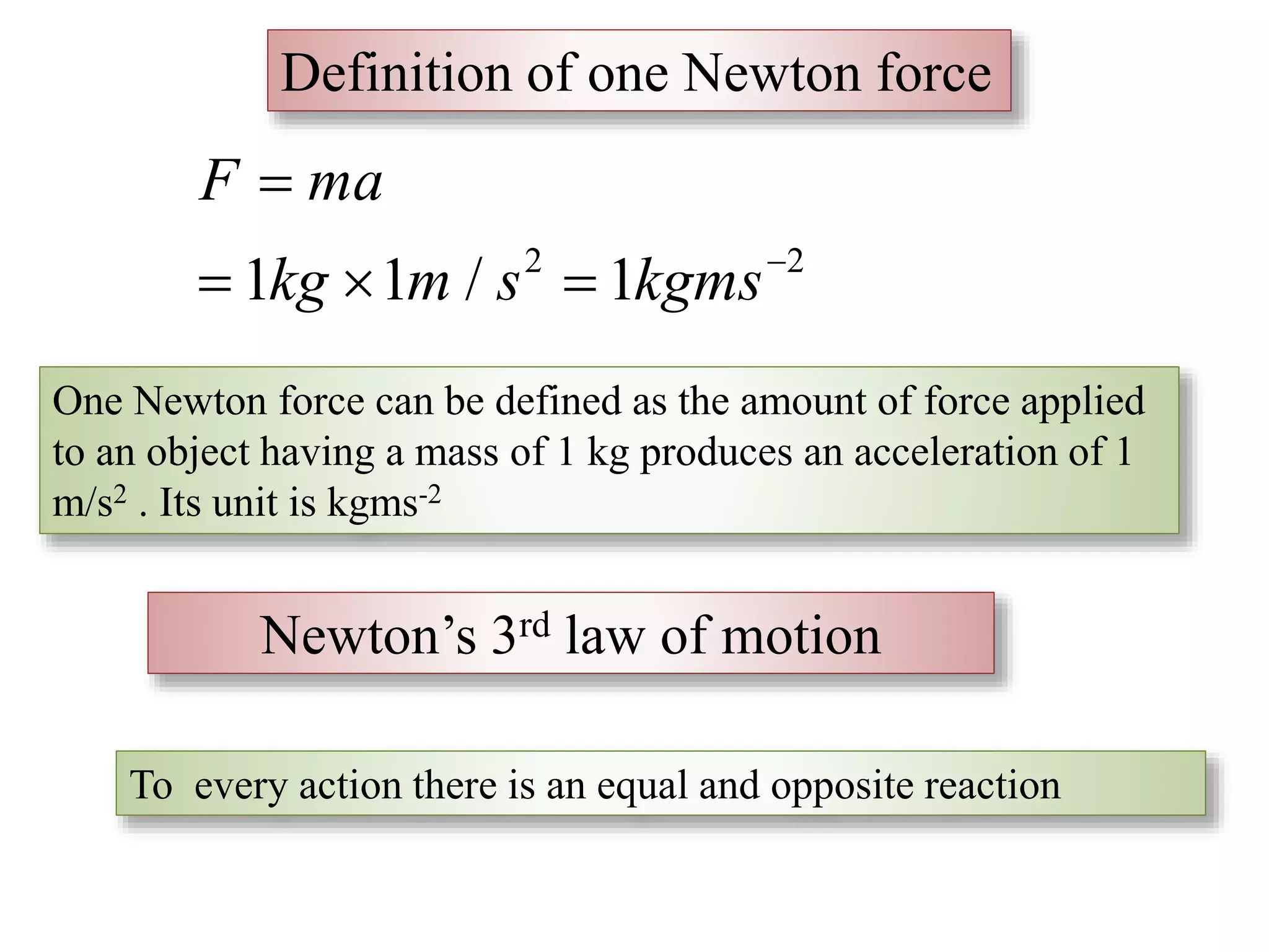 Newton laws of motion summer 17 | PPTX