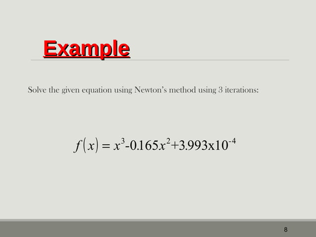 Newton Raphson Method | PPT | Physics | Science