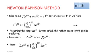 Newton raphson | PPT