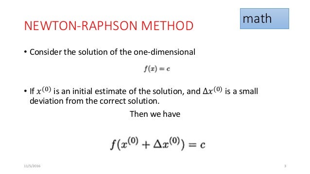 Newton raphson method in c - paginbox