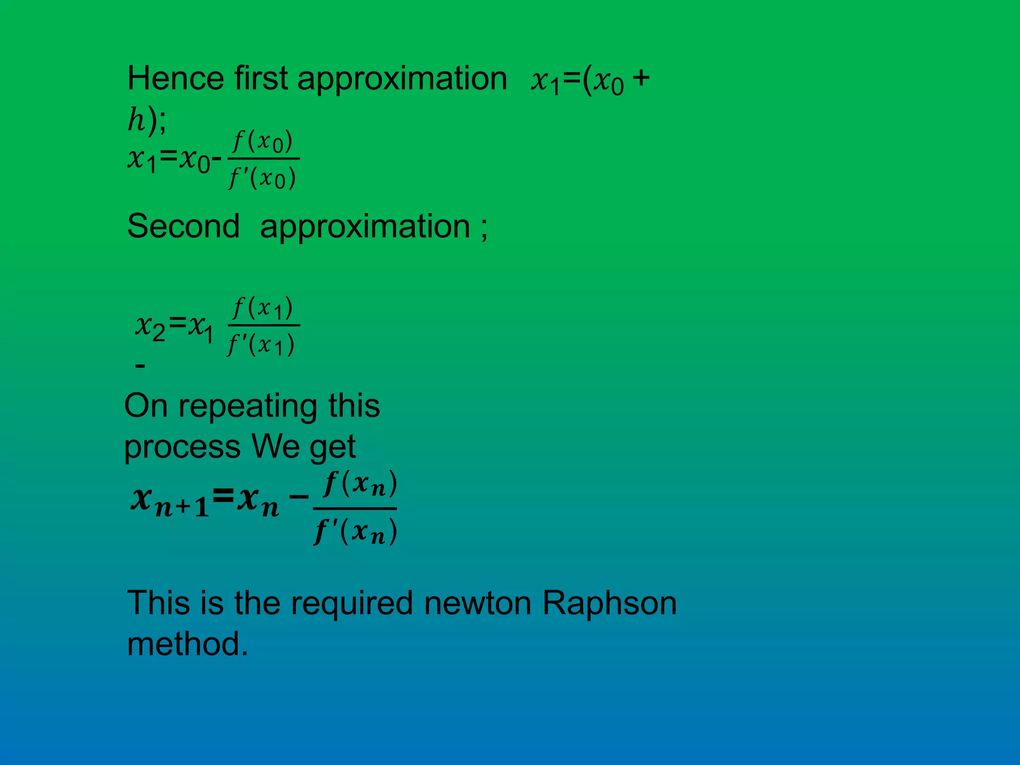 Newton Raphson pptx | PPTX