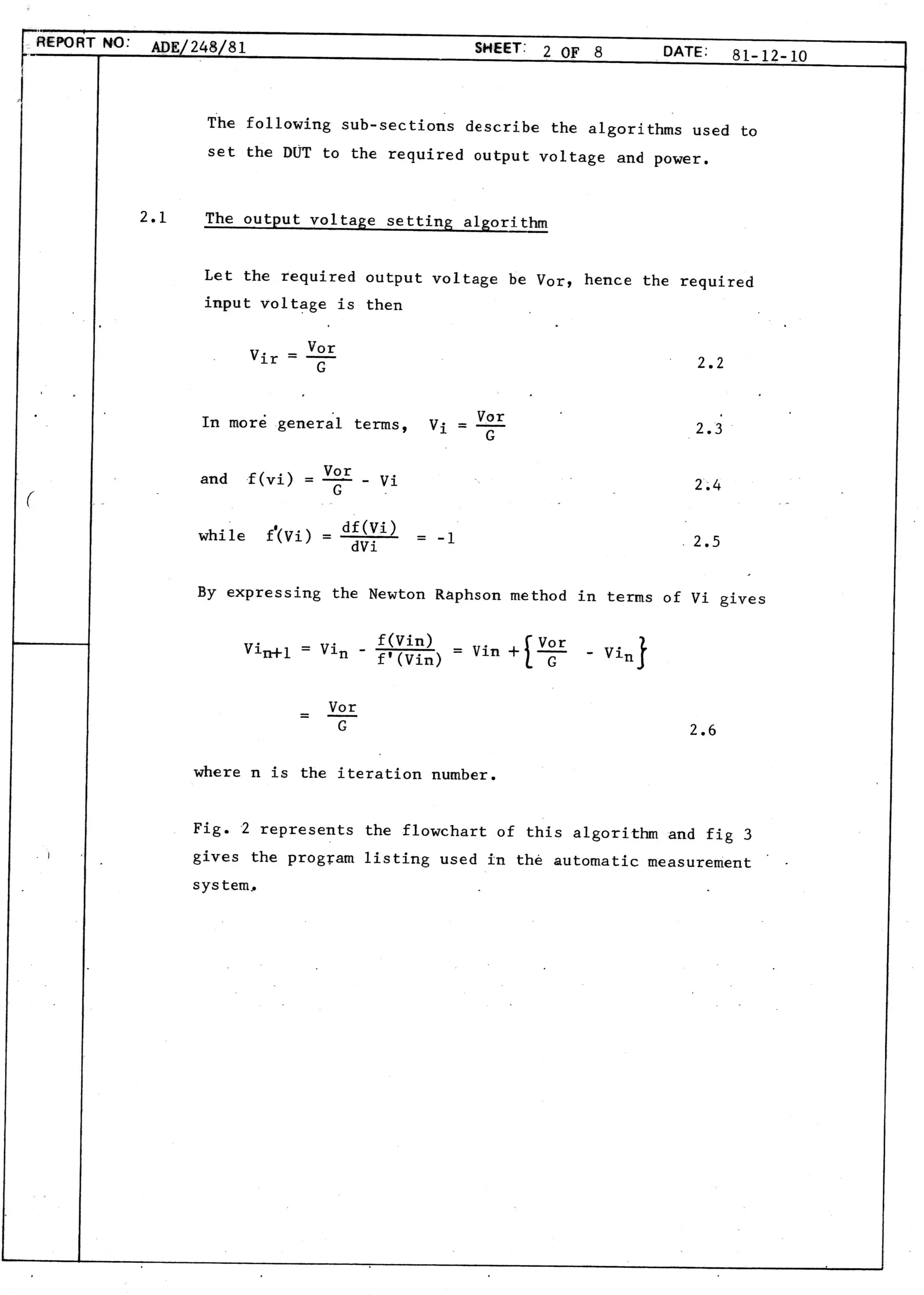 Application of a Numerical Method to an Automatic Measurement System ...