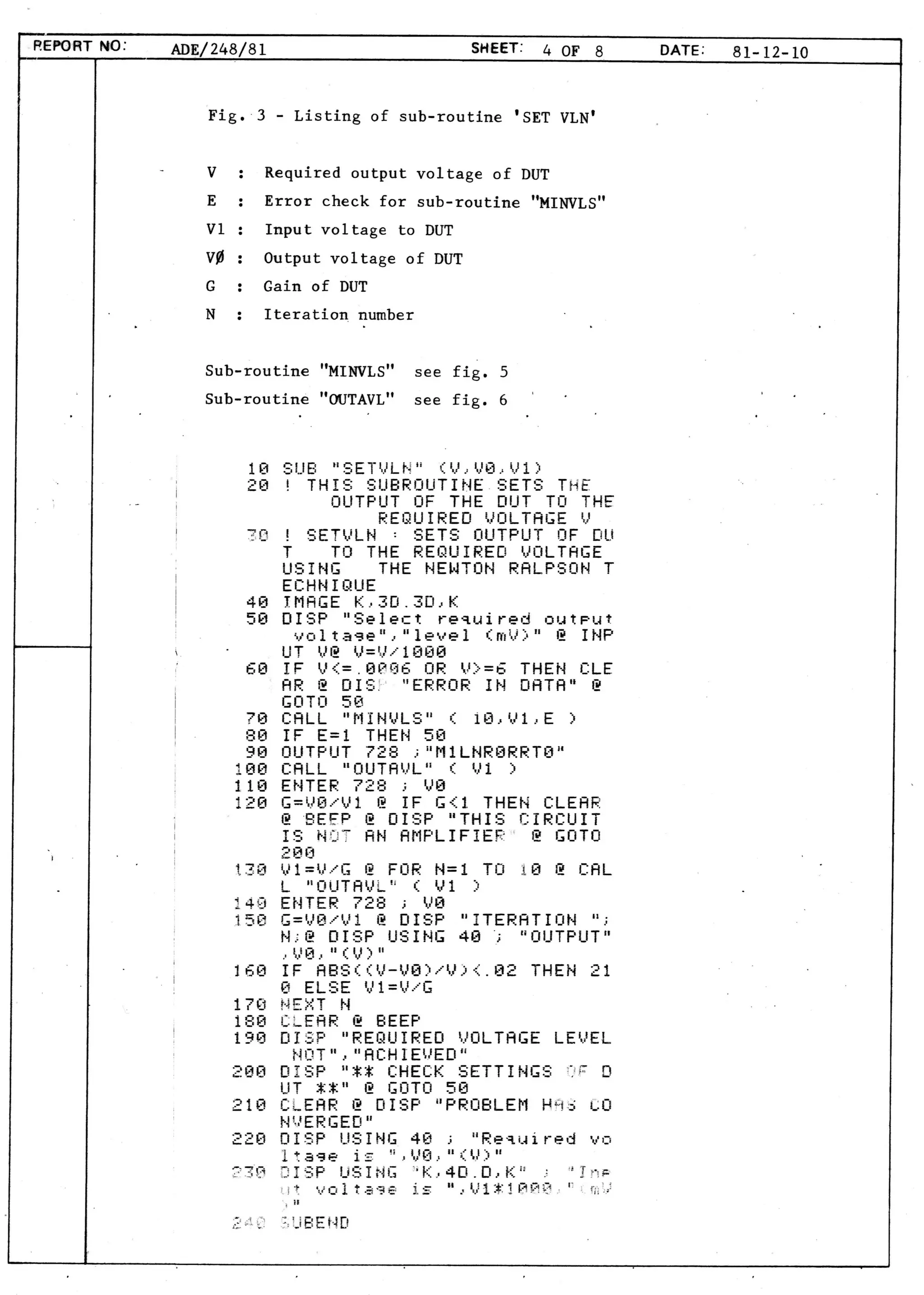 Application of a Numerical Method to an Automatic Measurement System ...