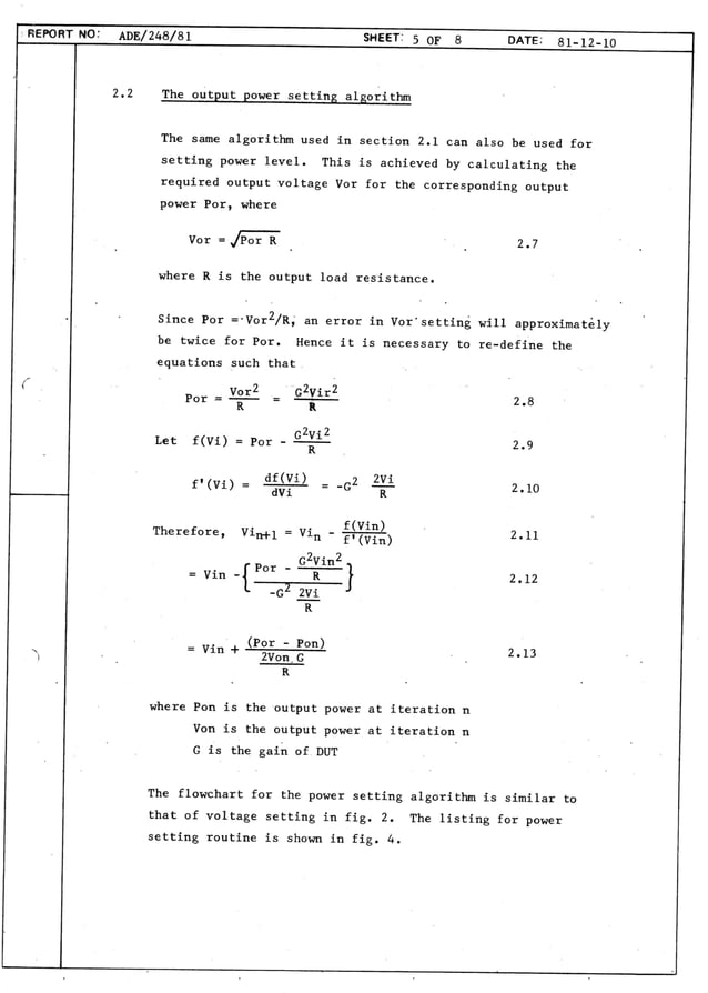 Application of a Numerical Method to an Automatic Measurement System for a Linear Device | PDF