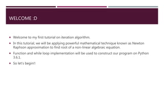 Newton Raphson Approximation | PPTX | Physics | Science
