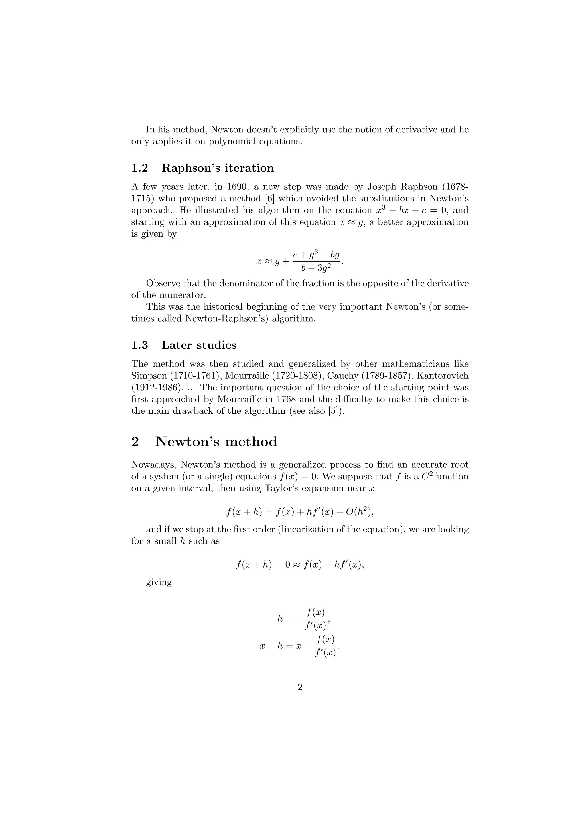 Newton raphson halley_householder_simpleexplanation | PDF