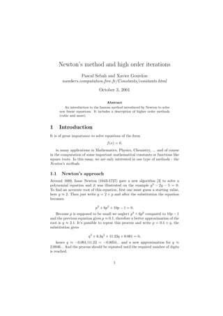 Newton raphson halley_householder_simpleexplanation | PDF