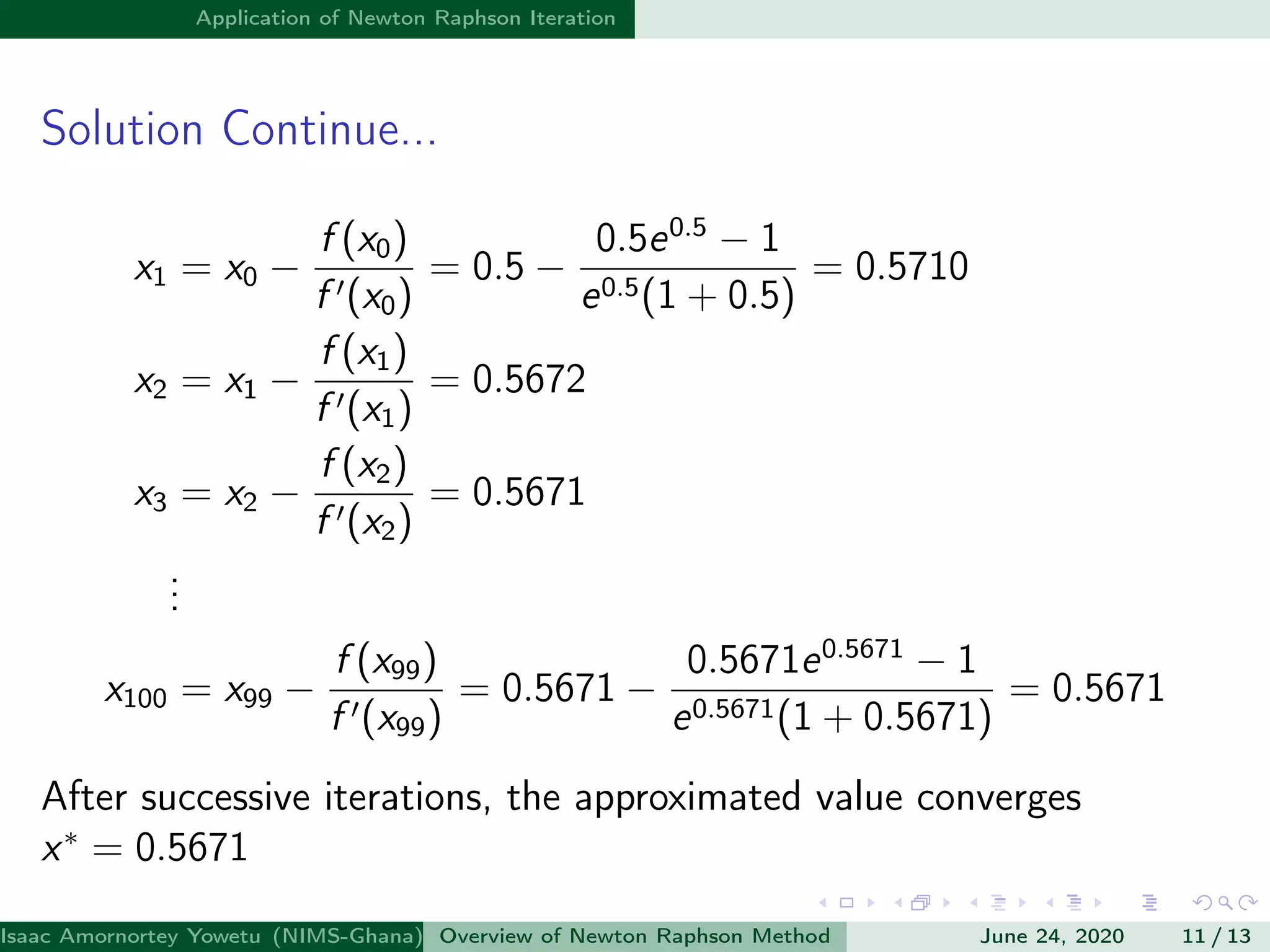 Newton Raphson Iterative Method Pdf