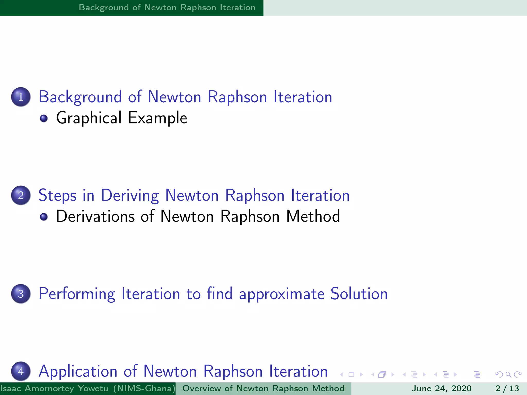 Newton Raphson iterative Method | PDF