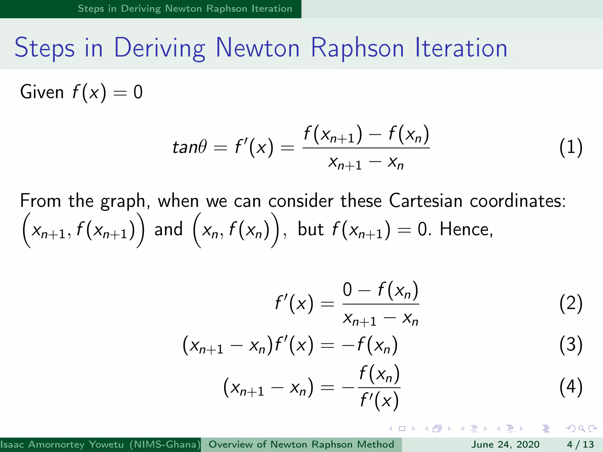 Newton Raphson iterative Method | PDF